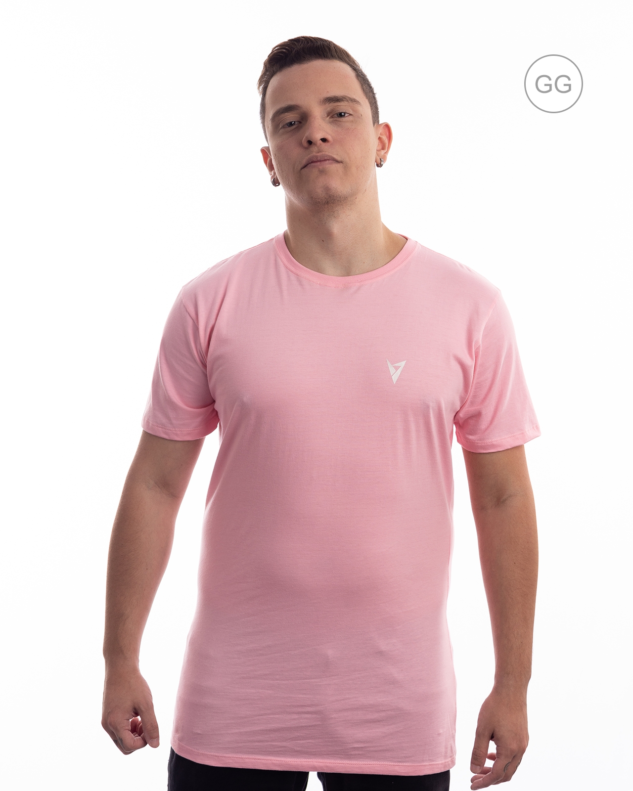 Camiseta Colors Rosa Básica Lisa Rosal Bebê Valks